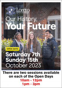 Loreto College Open Days 2023 - Loreto